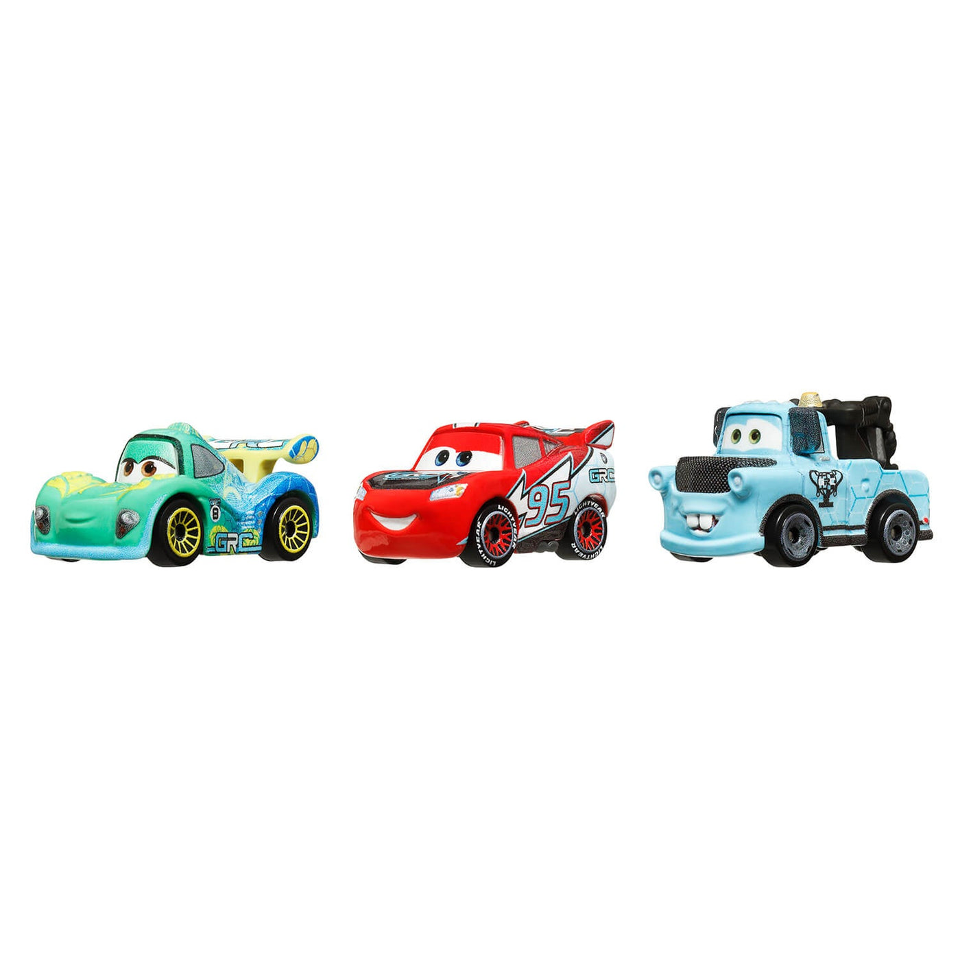 Disney And Pixar Cars Mini Racers 3-Pack (Carla Veloso, Lightning McQu ...