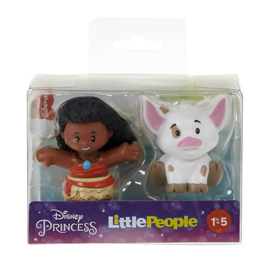 Fisher-Price Little People Disney Princess Moana & Pua Figure Set ...