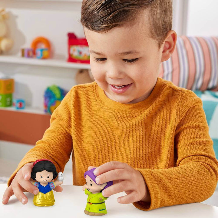 Fisher-Price Little People Disney Princess Snow White & Dopey Figure ...