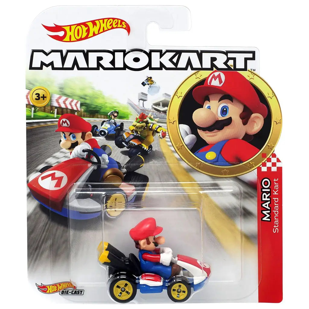 Hot Wheels Mario Kart Mario Standard Kart Vehicle – Maziply Toys