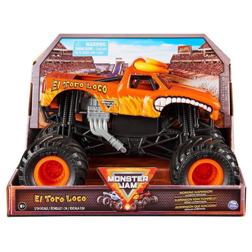 Monster Jam 1:24 Scale Die-Cast El Toro Loco Monster Stuck