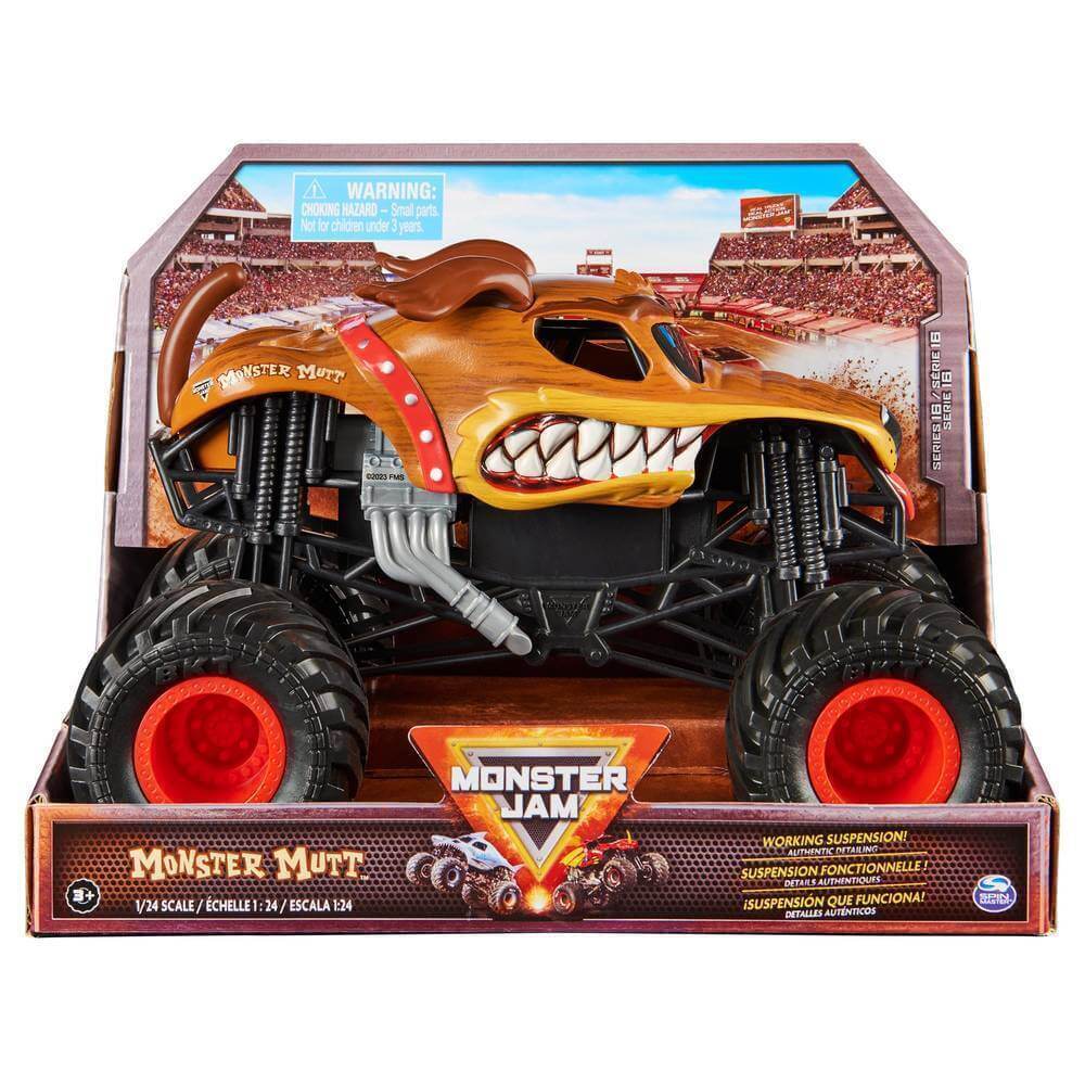 Monster Jam 1:24 Scale Die-Cast Monster Mutt Monster Stuck