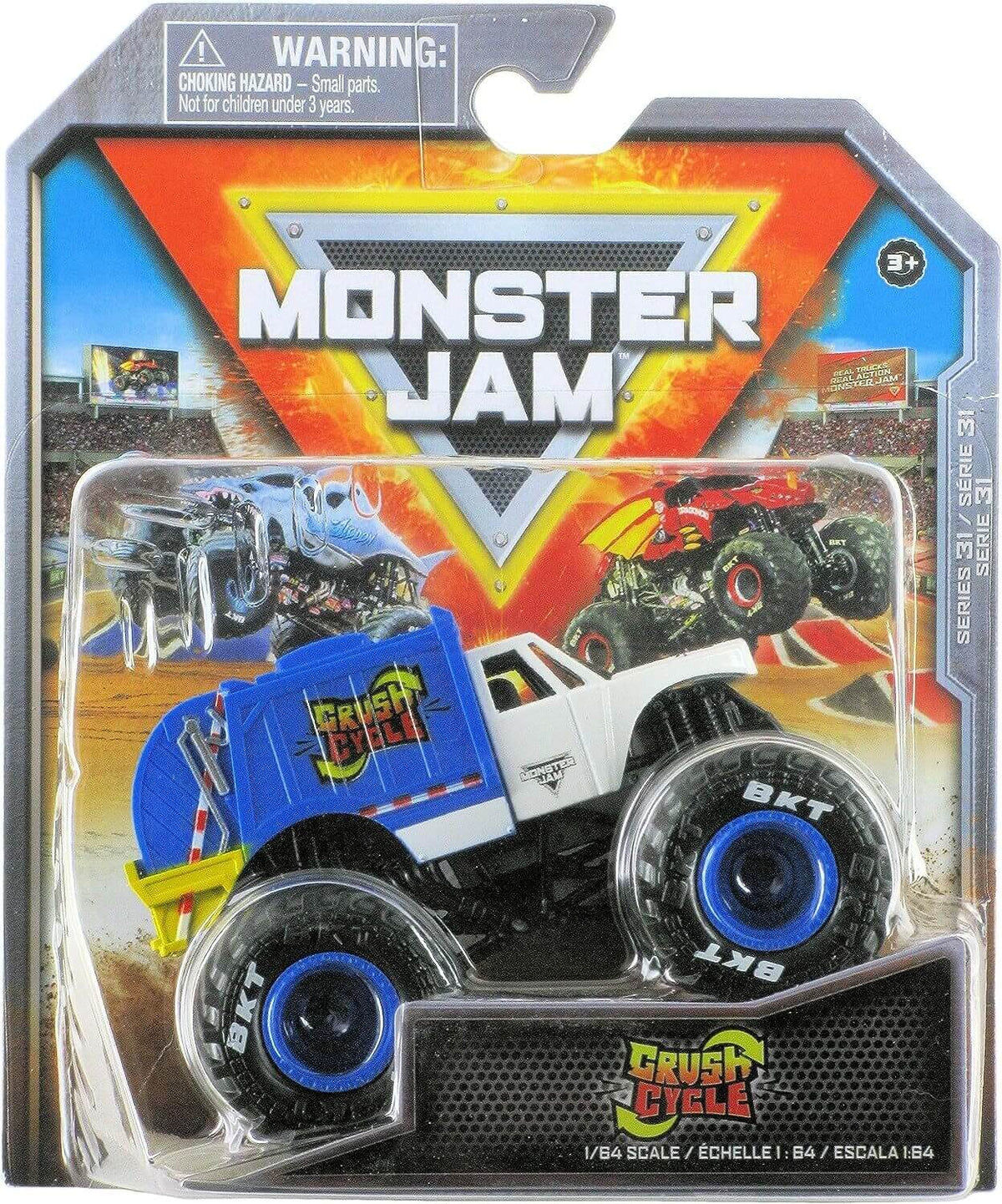 Monster Jam 1:64 Scale Die-Cast Crush Cycle Monster Truck – Maziply Toys