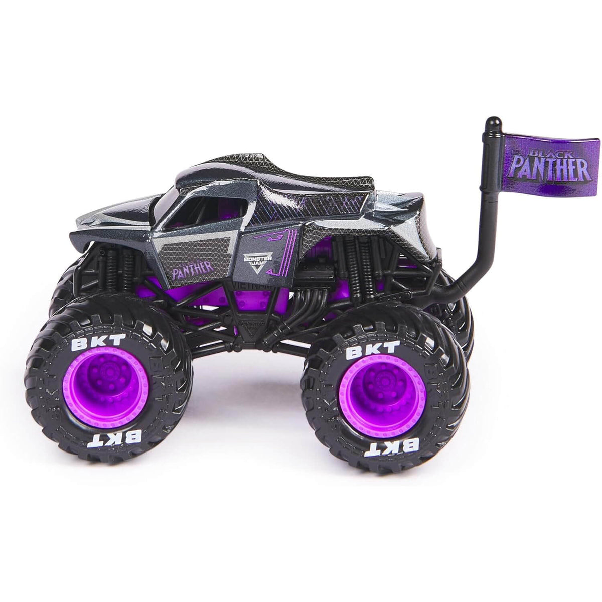 Monster Jam Marvel 1:64 Scale Diecast Black Panther Monster Truck ...