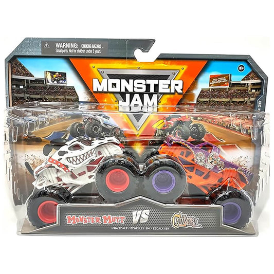 Monster Jam Monster Mutt vs Calavera Die-Cast 1:64 Scale Monster Truck ...