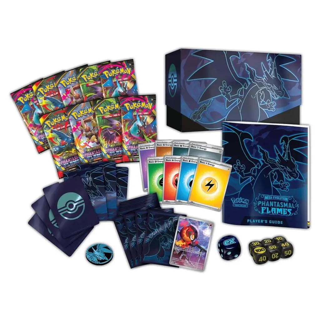 Pokemon TCG Mega Evolution Phantasmal Flames Elite Trainer Box ...