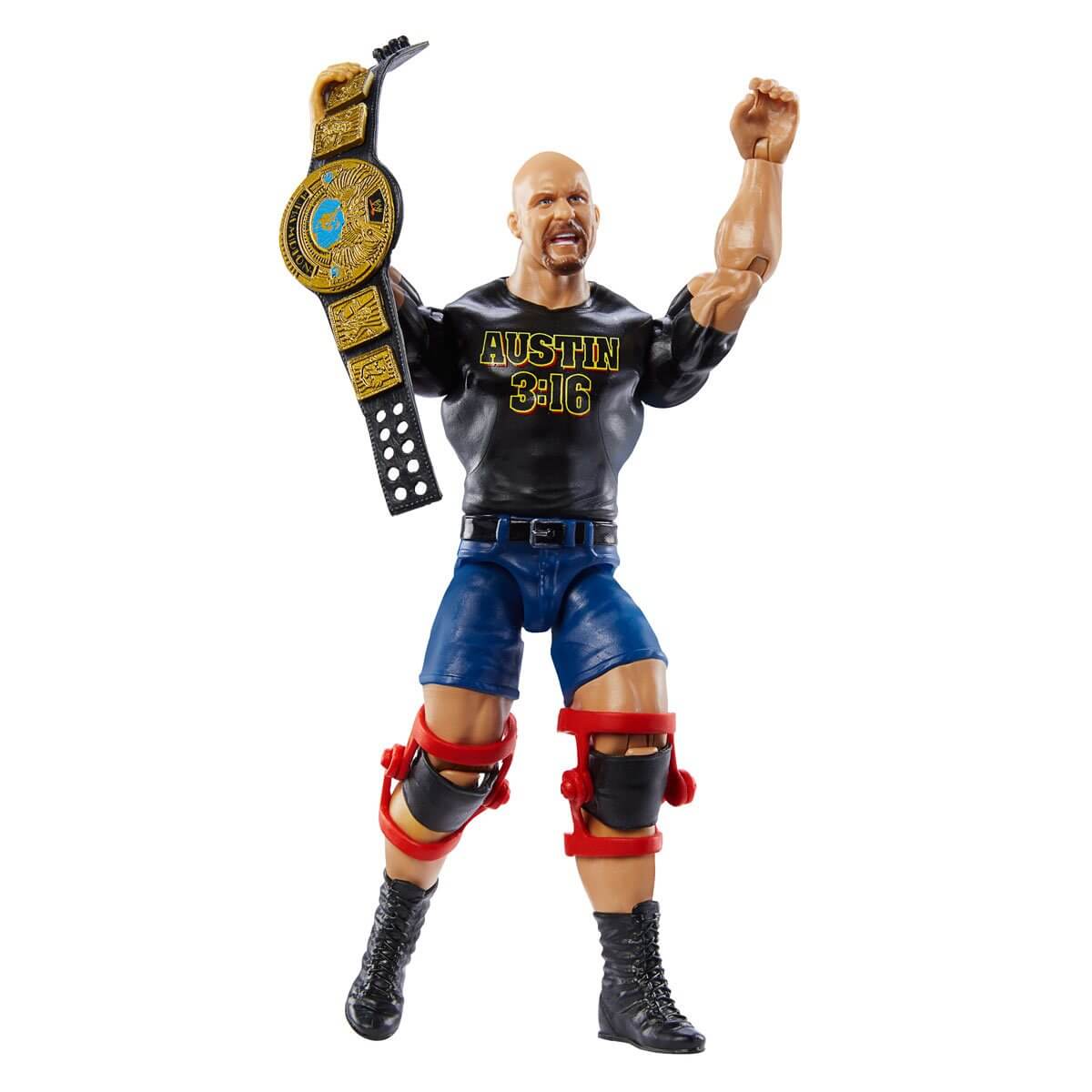 WWE Champion Steve Austin with Attitude Era Title Action Figure ...