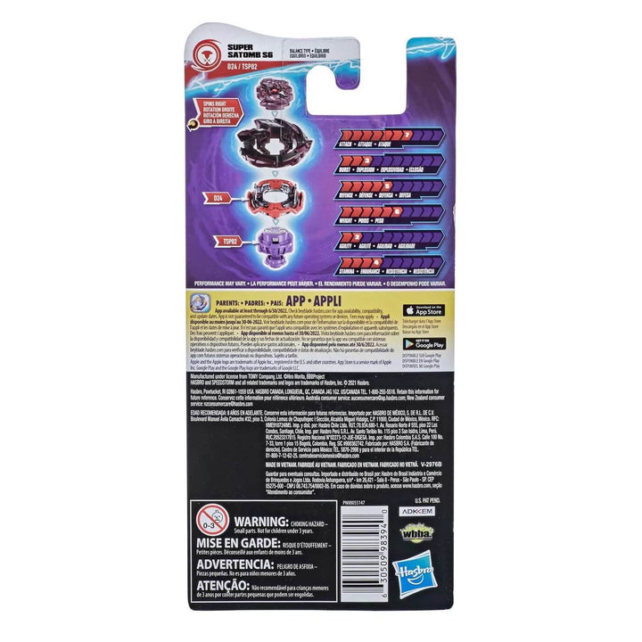 Beyblade Burst Surge Speedstorm Super Satomb S6 Battle Top – Maziply Toys