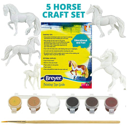 Breyer Craft Colorful Horse Breeds Paint & Play Set