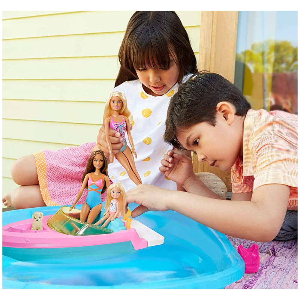 Mattel Barbie Boat with Puppy and Accessories