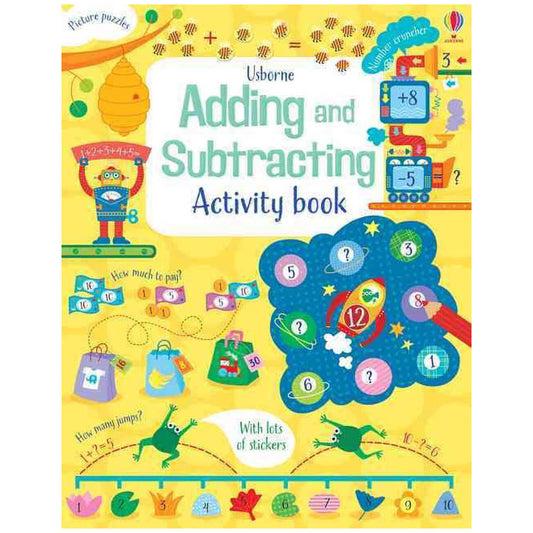 Usborne Adding and Subtracting Activity Book – Maziply Toys