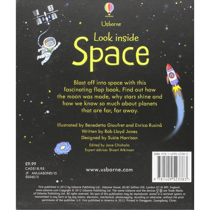 Usborne Look Inside Space (Look Inside Books) – Maziply Toys
