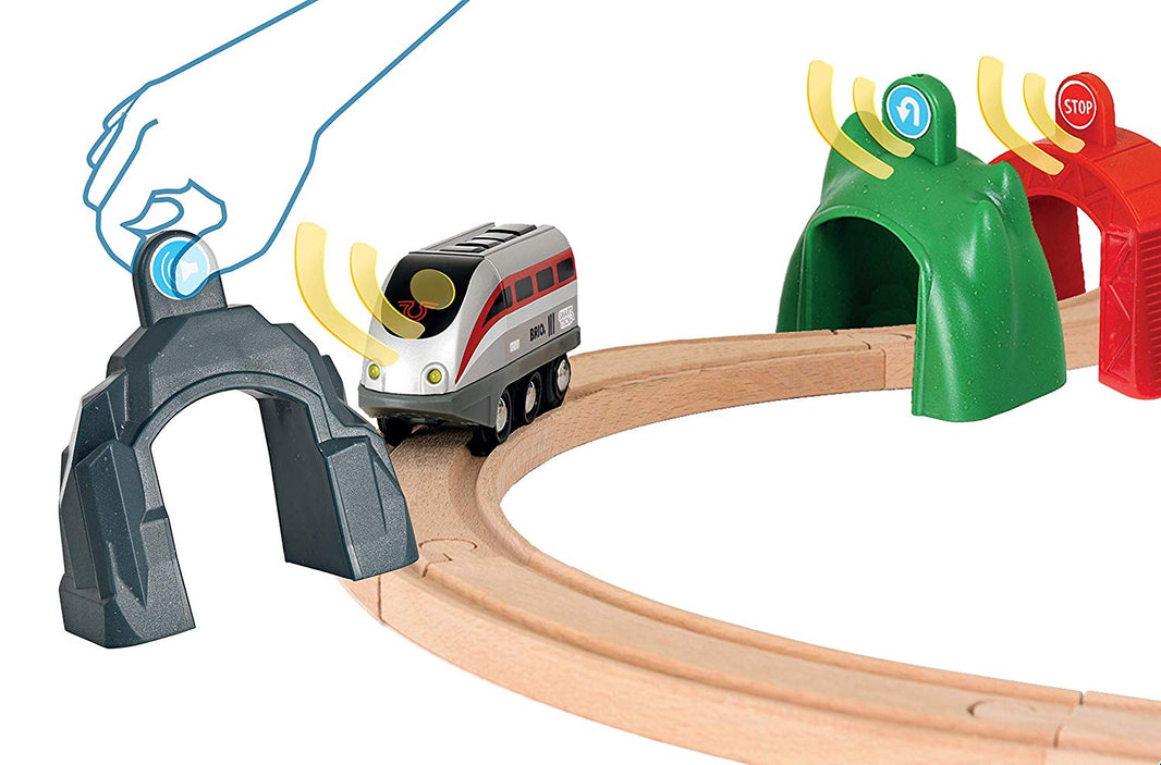 Brio Smart Tech Engine Set with Action Tunnels – Maziply Toys
