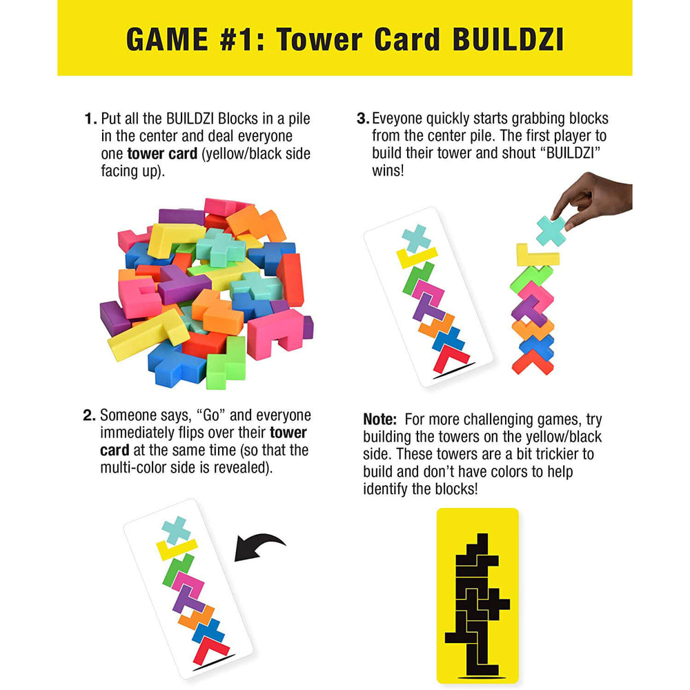 BUILDZI Block Stacking Party Game