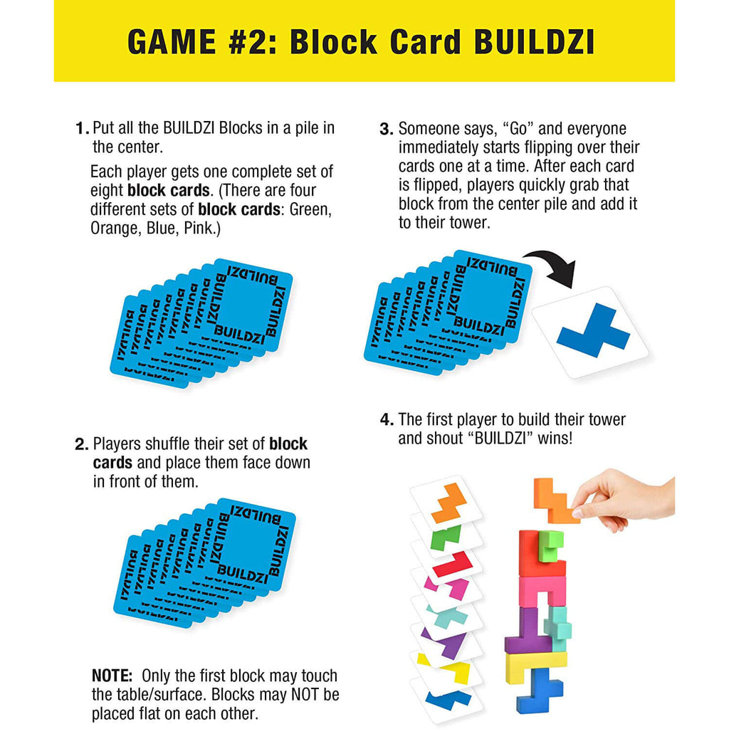 BUILDZI Block Stacking Party Game