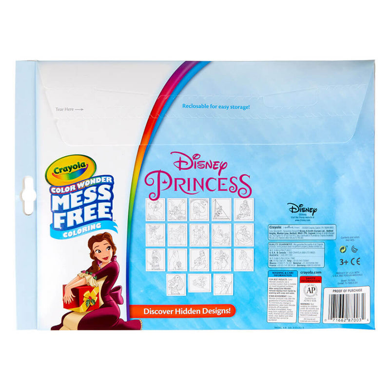 Crayola Color Wonder Disney Princess Coloring Page Set