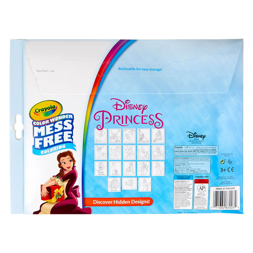 Crayola Color Wonder Disney Princess Coloring Page Set