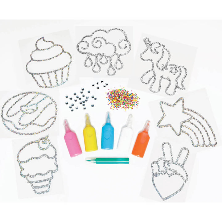 Creativity for Kids Rainbow Sprinkles Easy Sparkle Window Art Craft Kit ...