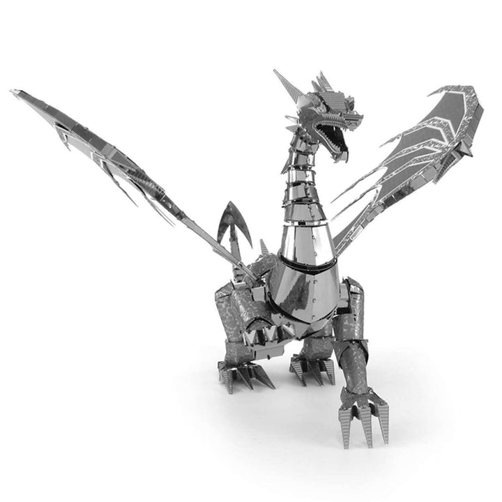 Metal Earth Iconx Silver Dragon Model Kit – Maziply Toys