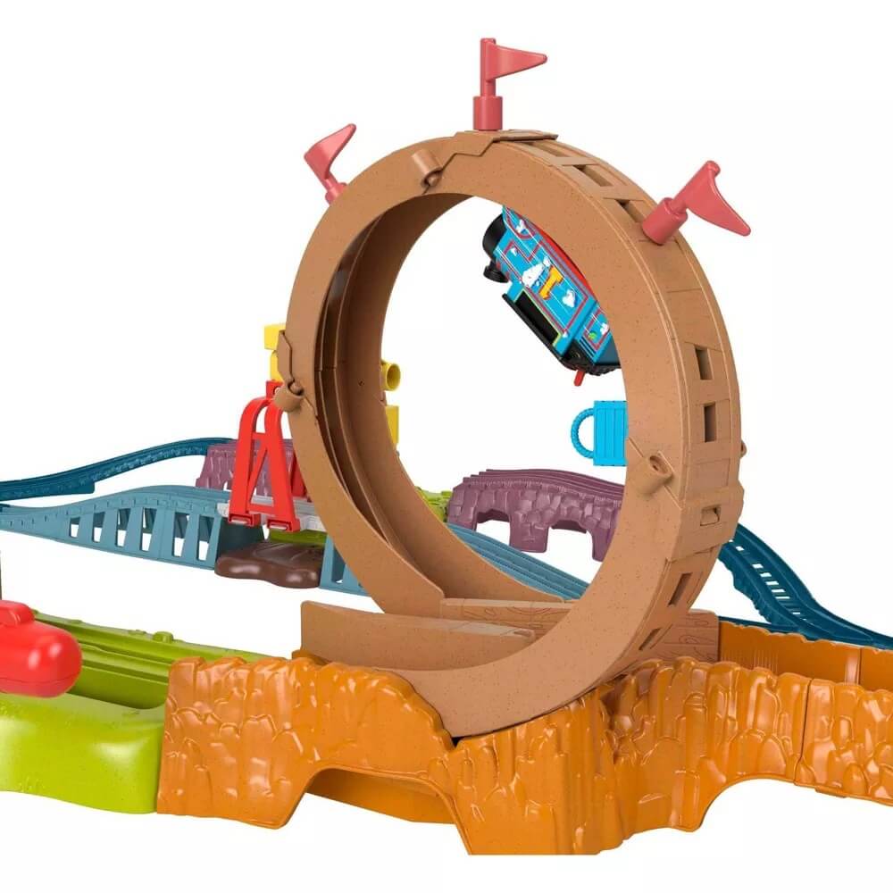 Fisher-Price Thomas & Friends Launch & Loop Maintenance Yard Train Set