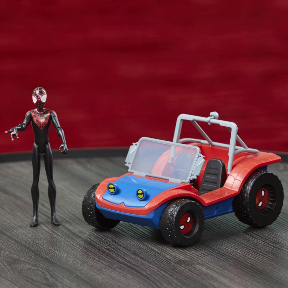 Marvel Spider-Man Spider-Mobile 6-Inch-Scale Vehicle and Miles Morales
