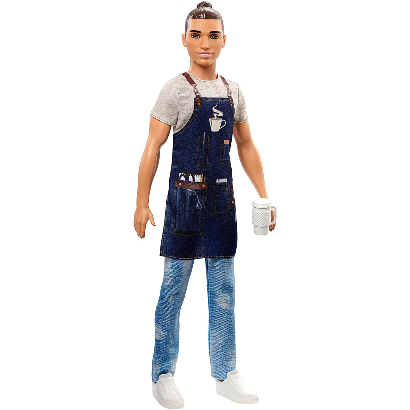 Barbie Ken Barista Career Doll, Broad, Wearing Café Apron – Maziply Toys