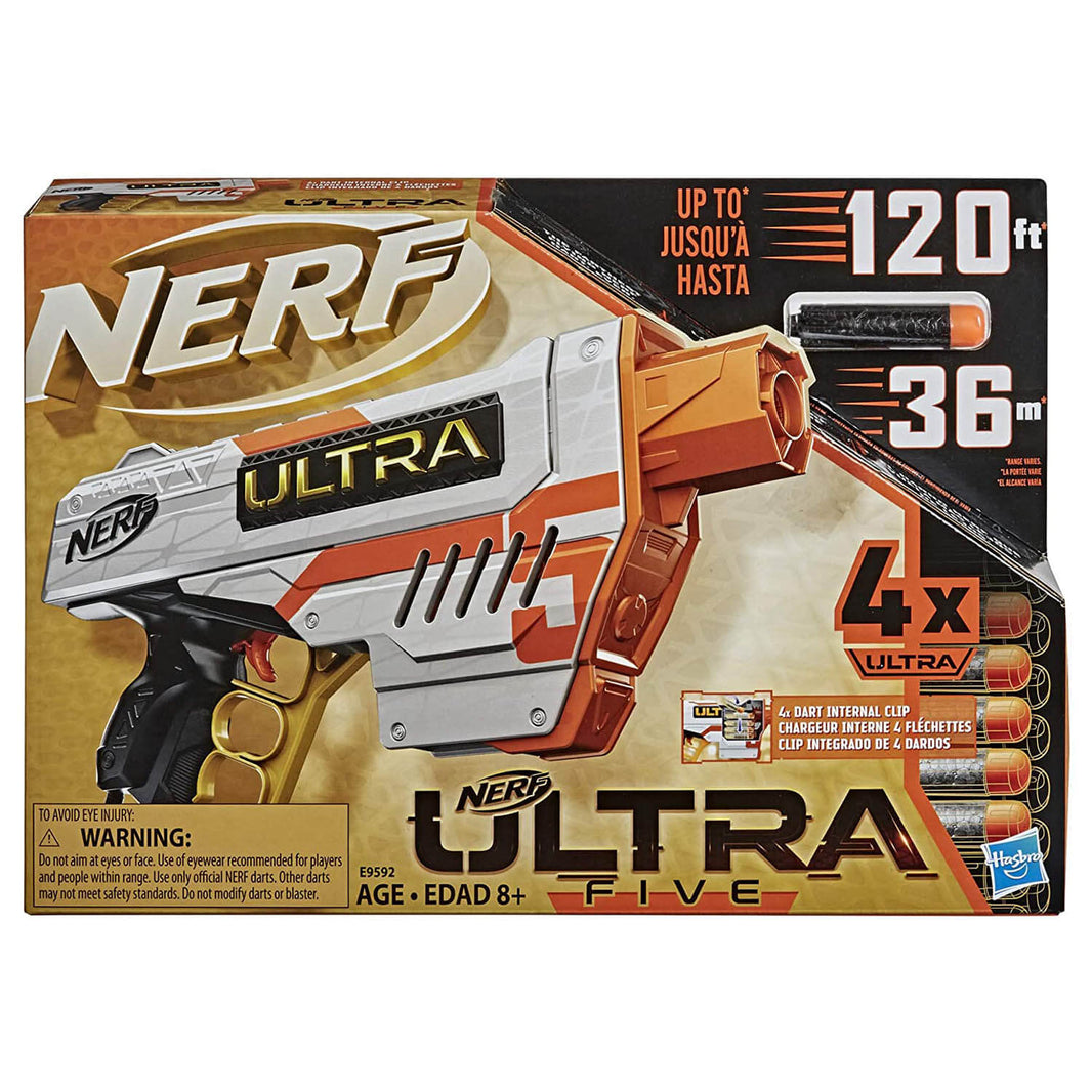 NERF Ultra Five Blaster with 4 Dart Clip – Maziply Toys