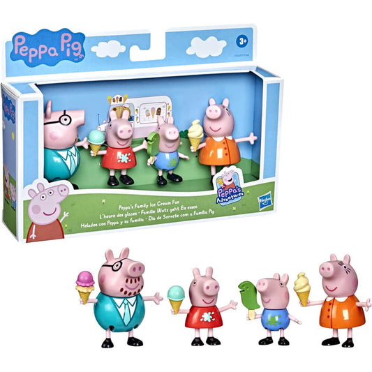 Peppa Pig Family Ice Cream Fun 3 Inch Figures 4 pack – Maziply Toys