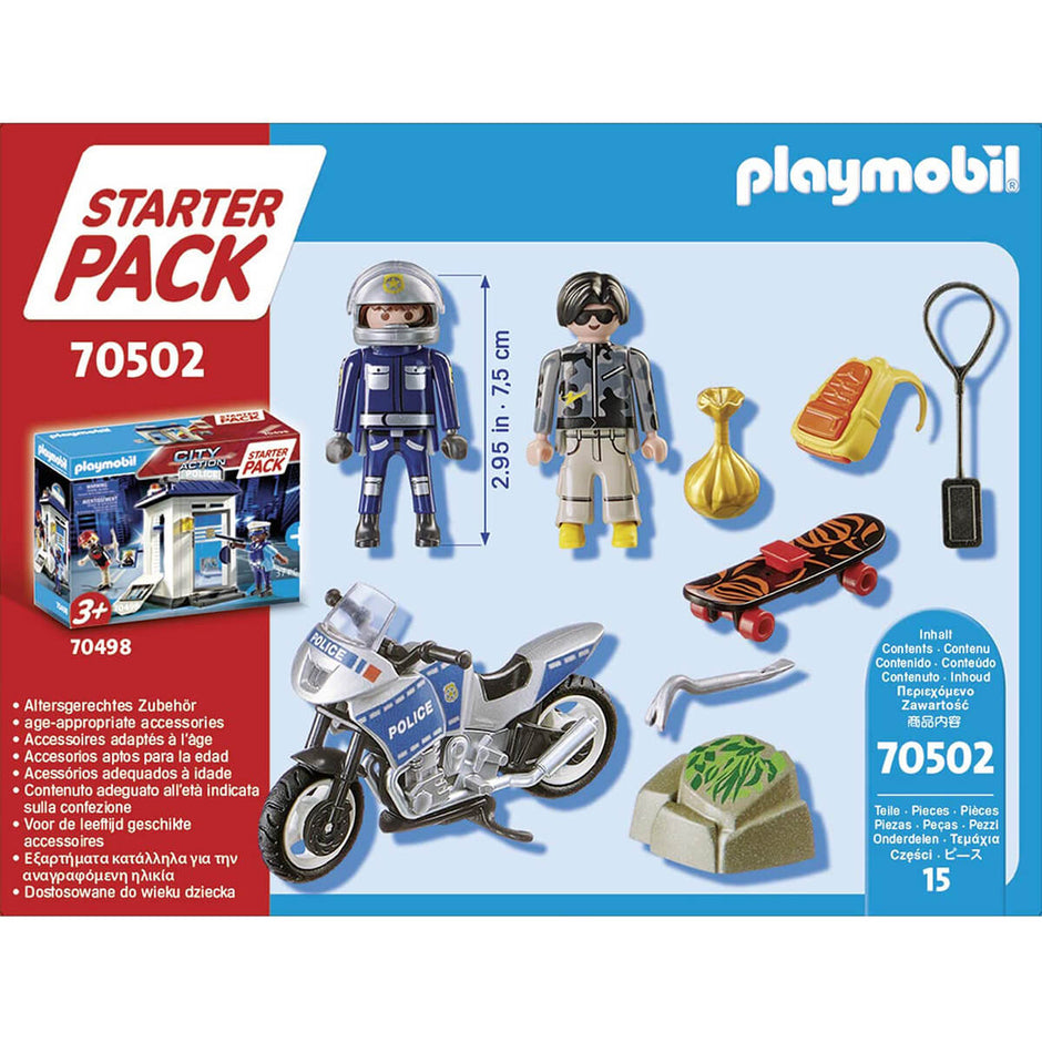 PLAYMOBIL Starter Pack Police Chase (70502) – Maziply Toys