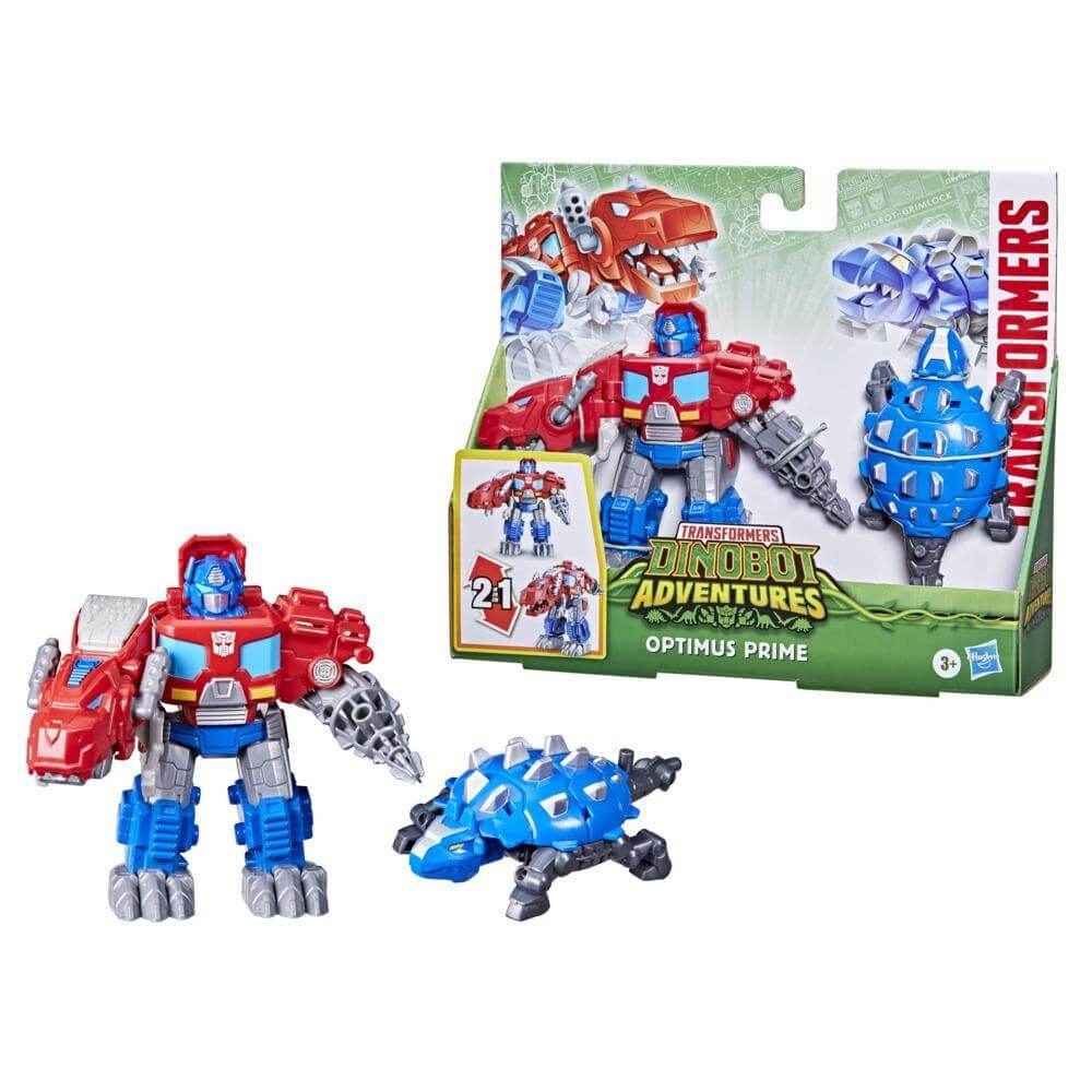 Transformers Dinobot Adventures Optimus Prime Action Figure 2-Pack
