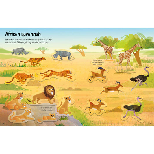 Usborne First Sticker Book Wild Animals – Maziply Toys